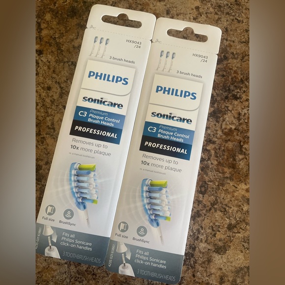 Philips | Other | Sonicare C3 Premium Plaque Control Brush Heads Pack ...